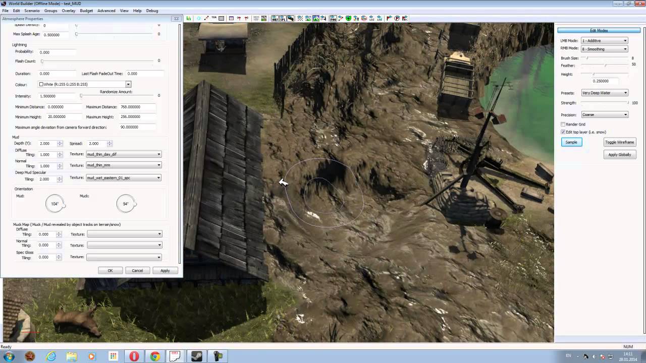 Company of Heroes 2 World Builder вязкость болота замедление движения войск Урок 20 - YouTube