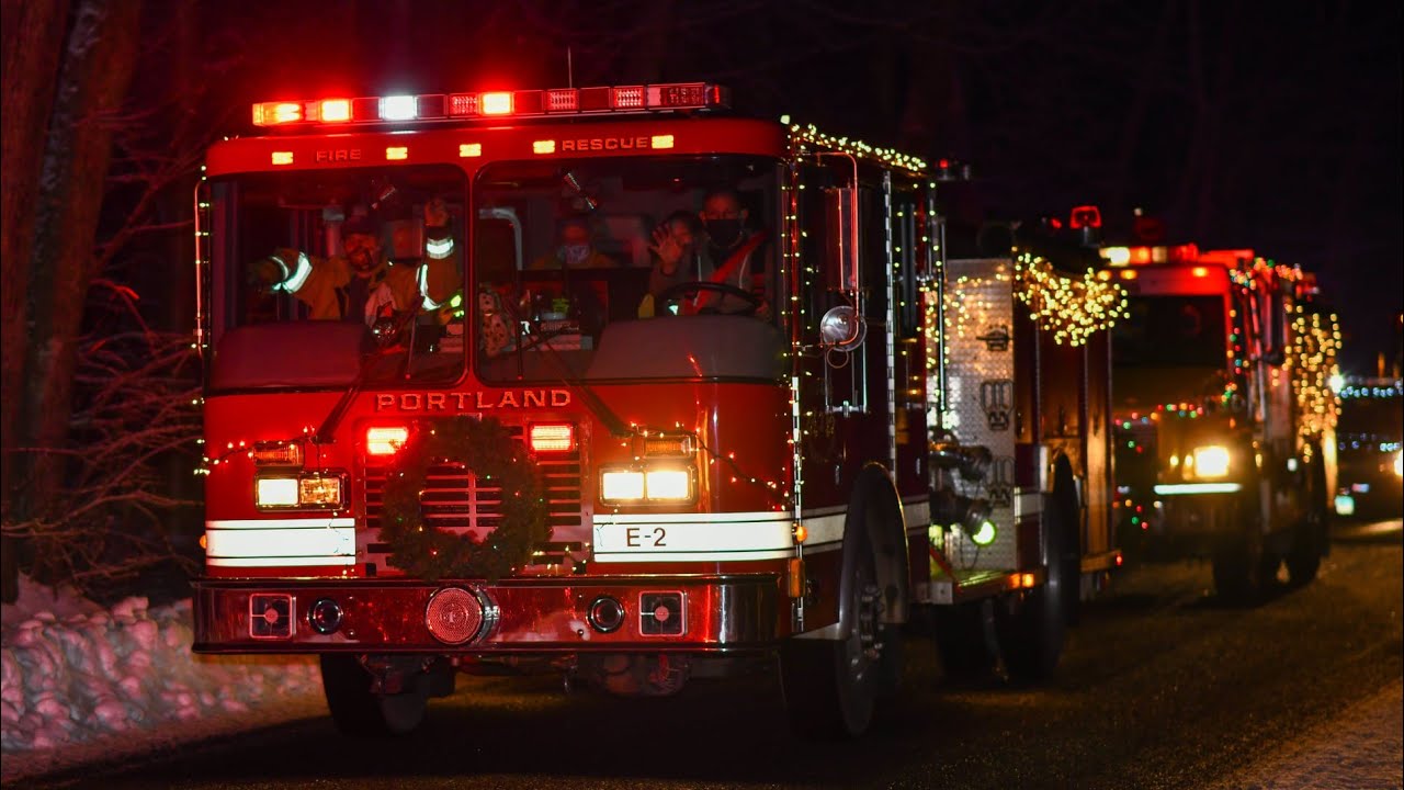 Portland CT | Fire Department Christmas Parade 2020 - YouTube
