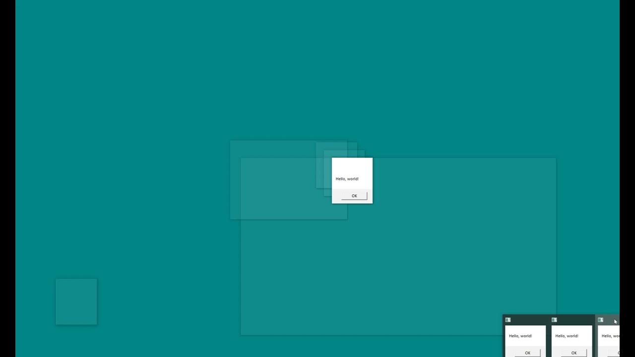 VBScript: 4 x 'Hello, world!' programs - (Part 1/of 2) - YouTube