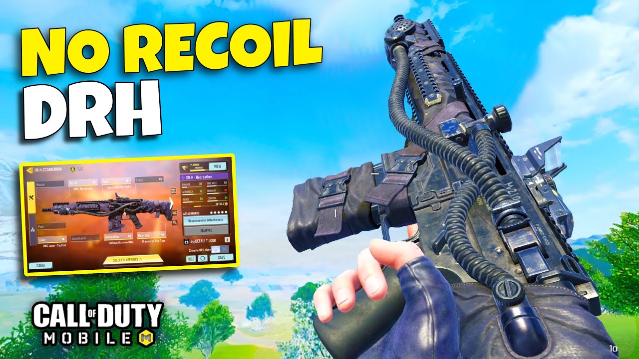 I BUILD NO RECOIL IN ANY RANGE BEST DRH GUNSMITH FOR COD MOBILE BATTLE ...