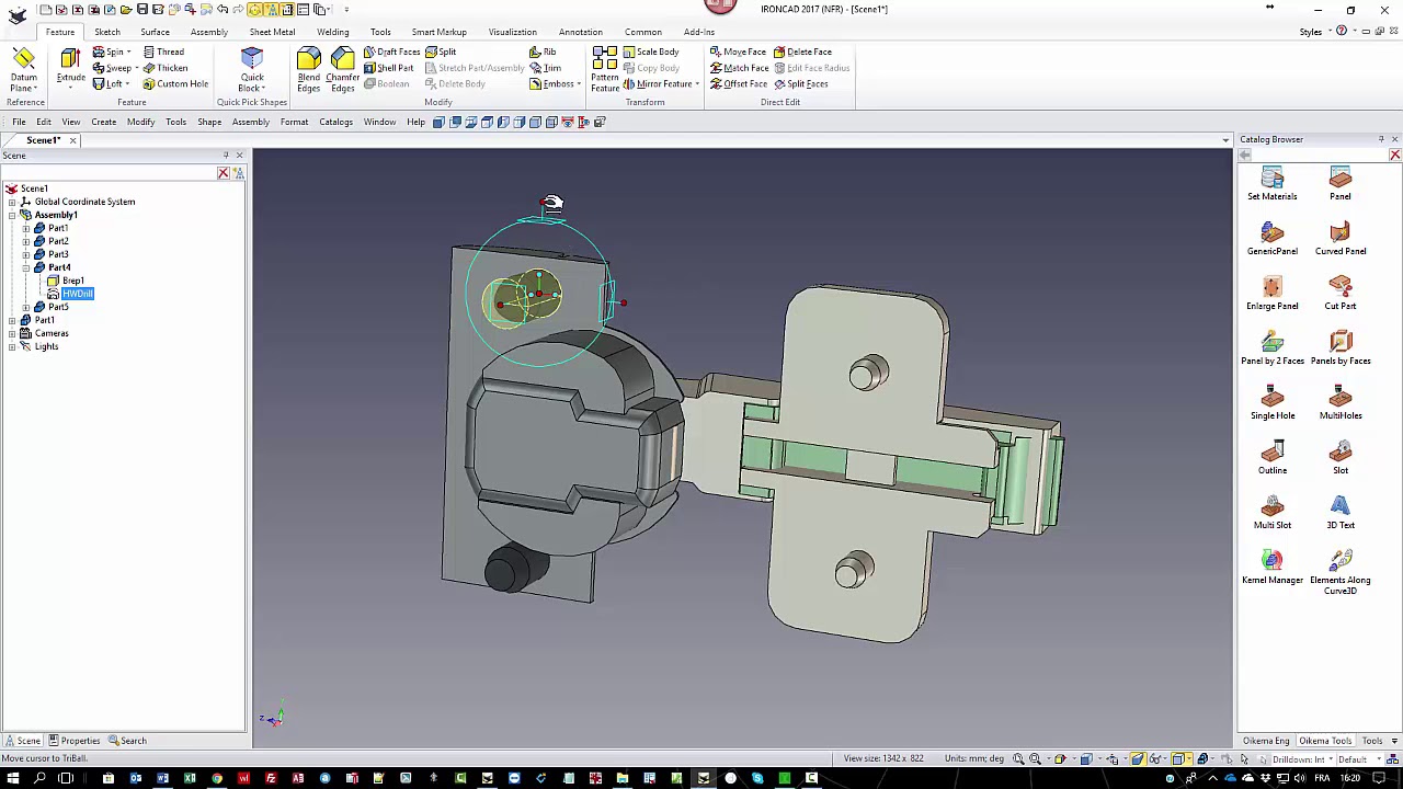 3D Hardware Integration in woodLAB IronCAD - YouTube