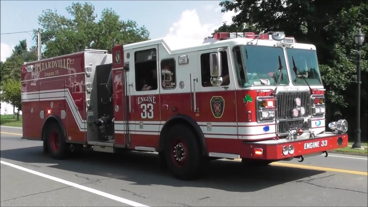 Hazardville, CT Fire Department Engine 33 Responding - YouTube