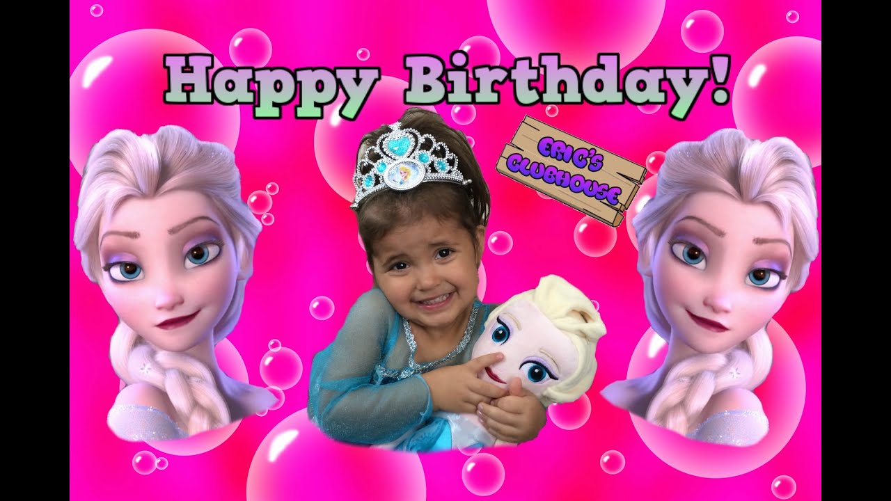 BIRTHDAY PARTY BASH! Gymnastics Disney Frozen Princess Elsa Opening ...