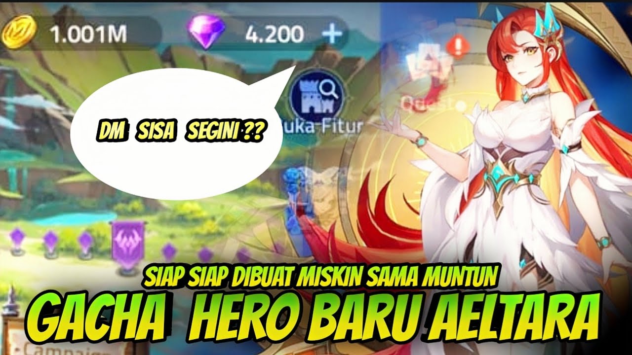 NGABISIN DM !! GACHA HERO BARU MLA AELTARA - WANITA BERAMBUT MERAH ...