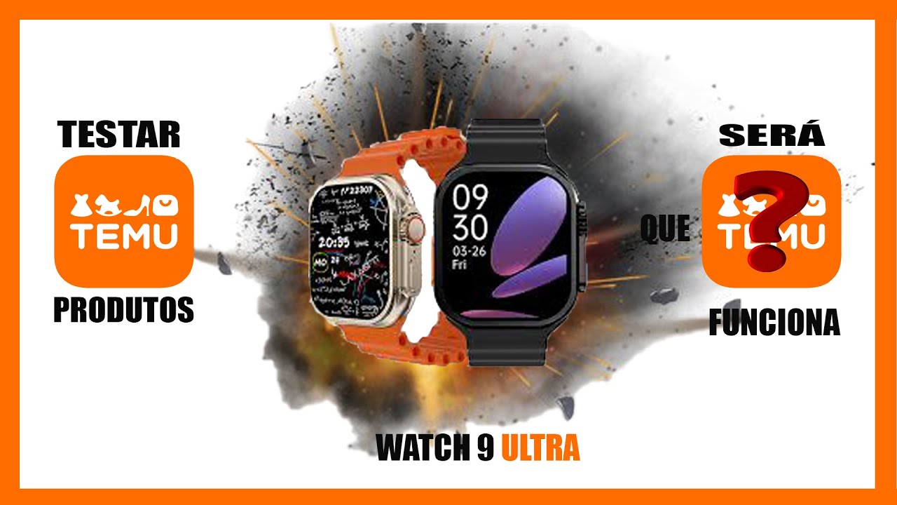 TEMU smart watch ultra 9 teste - YouTube
