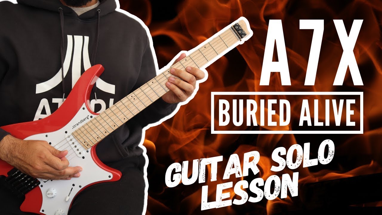 Avenged Sevenfold - Buried Alive Solo Guitar Lesson + TAB - YouTube