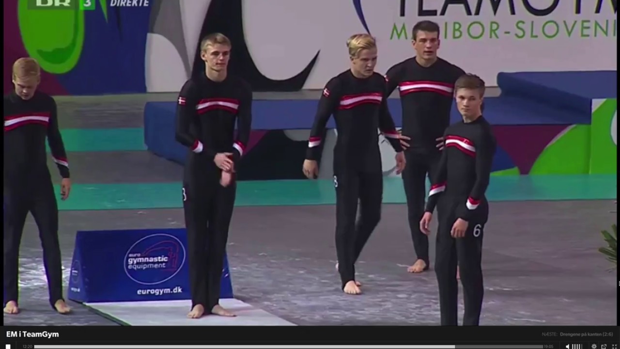 Denmark Senior Men // EM Teamgym 2016 Final // Trampet and Tumbling ...