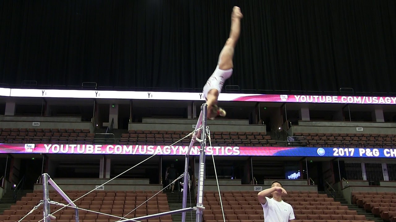 Ashton Locklear - Uneven Bars - 2017 P&G Championships - Podium ...
