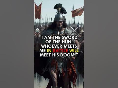Top 4 quotes from Attila the Hun🔥#shorts - YouTube