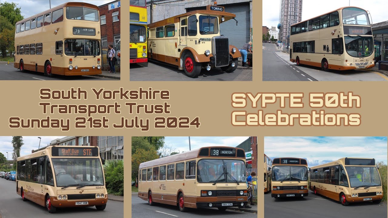 South Yorkshire Transport Trust 50th Anniversary of SYPTE 2024 - YouTube