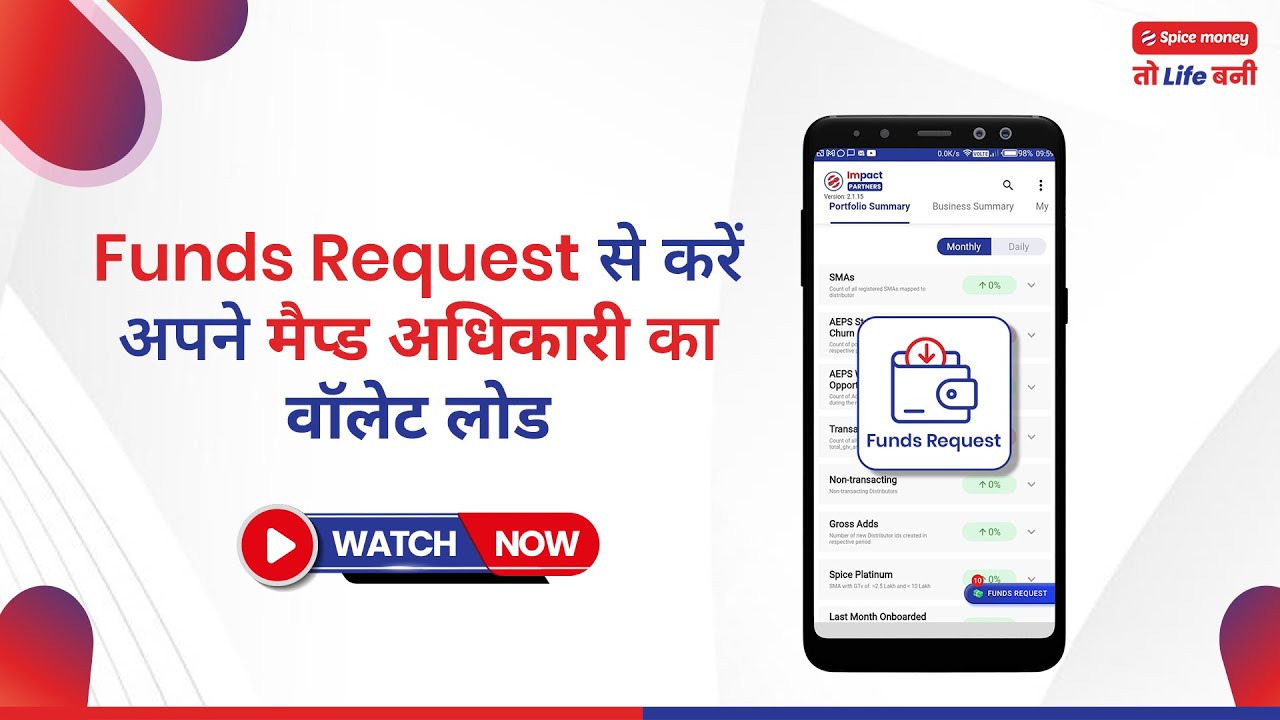 Funds Request | Mapped Adhikari ki Wallet Load Request Approve Karein - YouTube