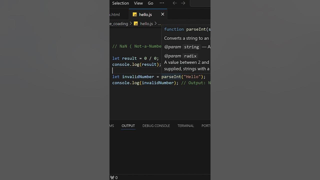 Nan In Javascript Javascript Javascripttutorial Javatutorial Programming Coading Html