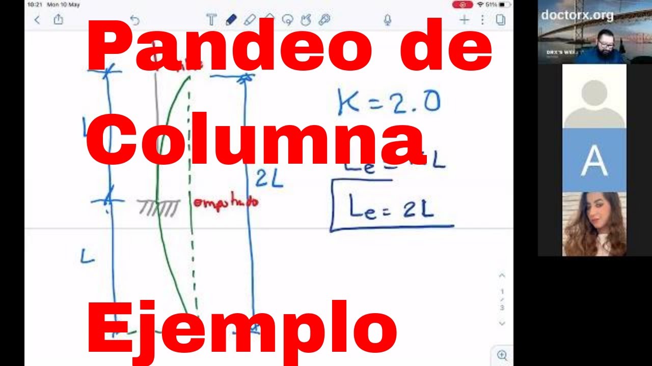 Mec2. Ejemplo de carga de pandeo en columna - YouTube