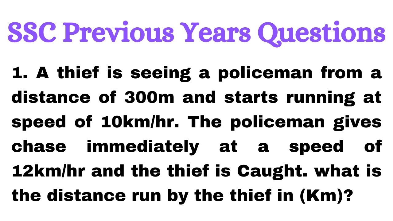 Previous year question related to SSC CGL,CHSL and MTS related Time and ...