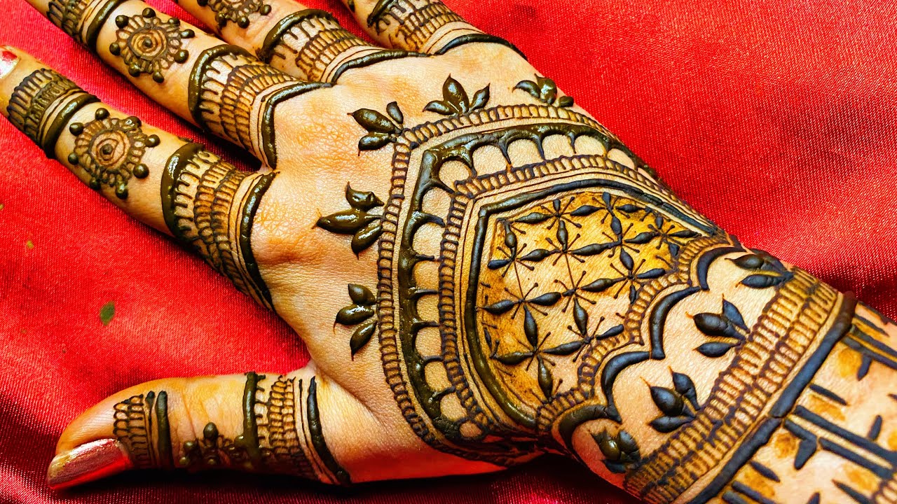Engagement mehndi Design For Back hand|Engagement Mehndi|Sagai mehndi ...