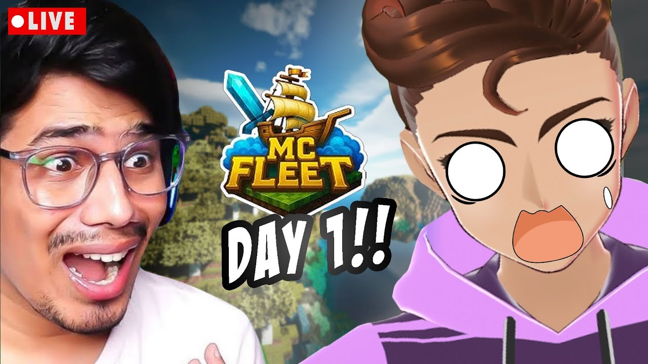 mcFleet server Day 1 with Chat || minecraft live || PlayTale - YouTube