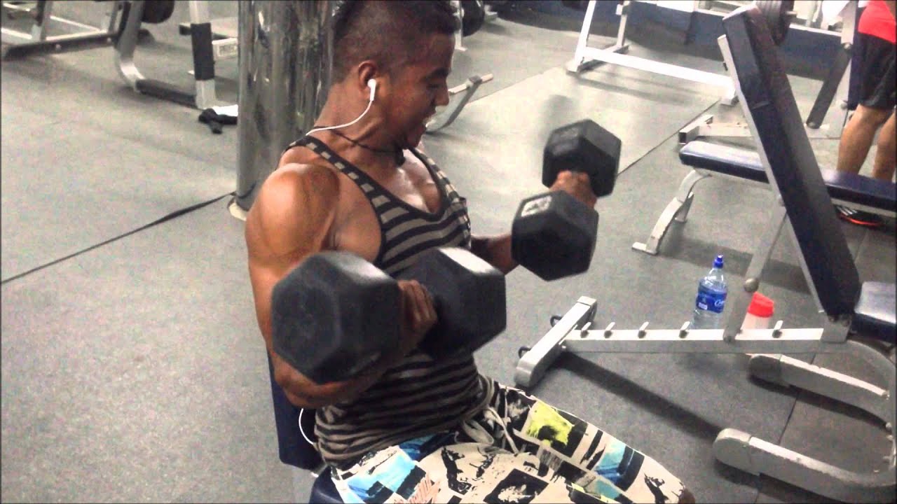 Lateral Bicep curl (1,2,3) - YouTube