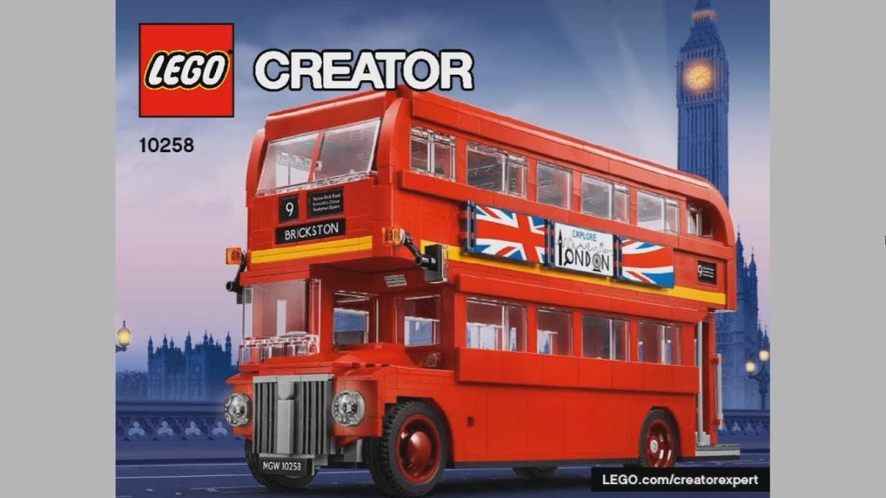 2017 LEGO Creator 10258 London Bus - instruction timelapse - YouTube