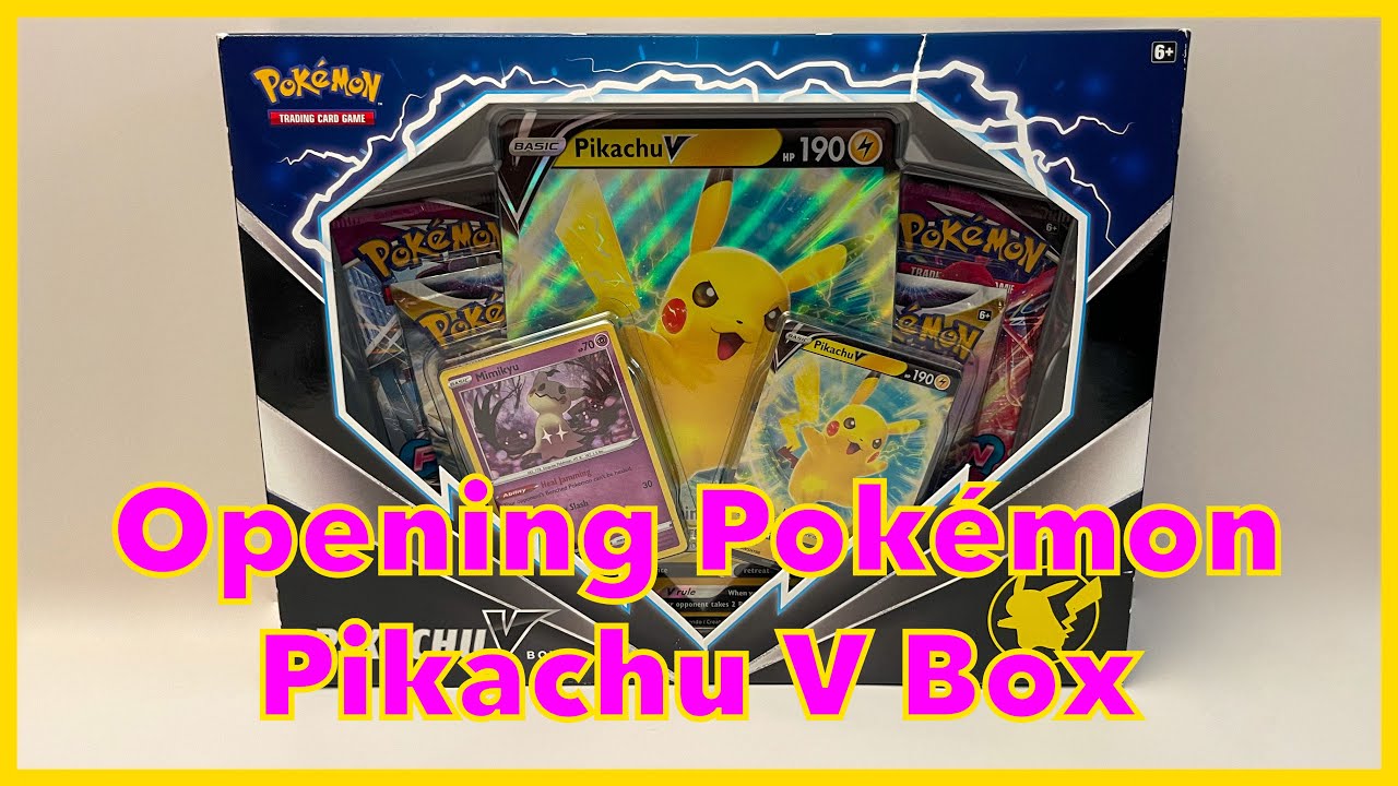 Opening Pokémon Pikachu V Box - YouTube