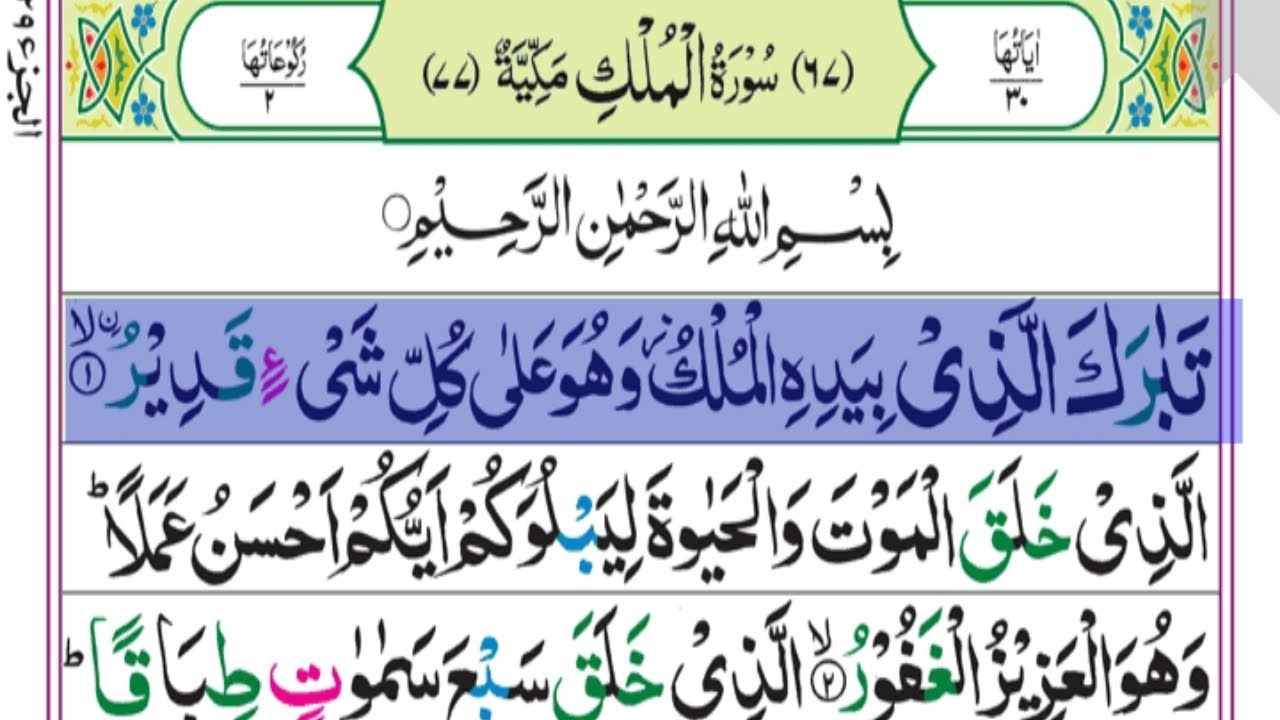 Cure Depression & Anxiety | SURAH MULK (The Kingdom) سورة الملك | Deep ...