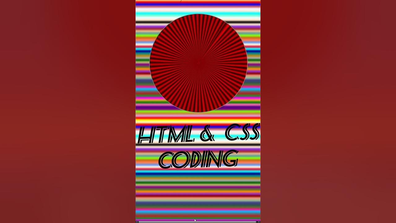 Mrtutorialsgyan U9s Html And Css Coding Viralvideo Shortsvideo Repeating Conic Gradient