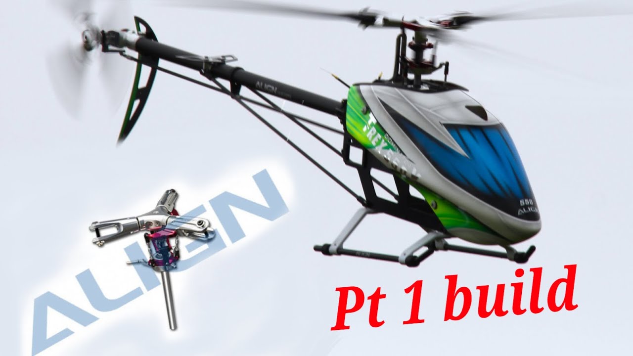 Align RC Helicopter 550X 3 Bladed Head Detailed Build / Part 1 - YouTube