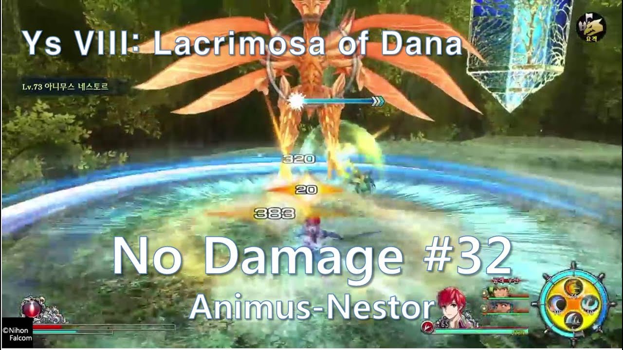 Ys 8 Boss battle #32 - Vs. Animus-Nestor (No damage, Inferno at New ...