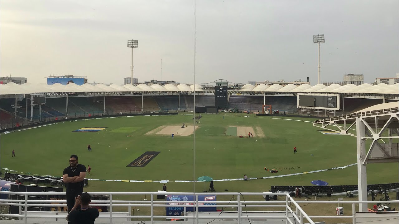 PSL 9 : National Stadium Karachi Stunning View - YouTube