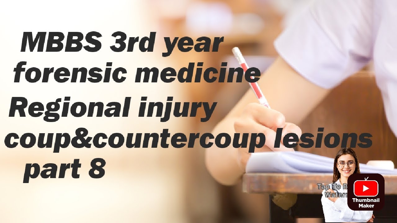 #mbbs #3rd year#forensic medicine #Regional injury #coup and ...