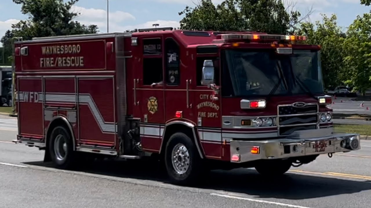 Waynesboro Medic 6 & Engine 12 Responding, June 2023 - YouTube