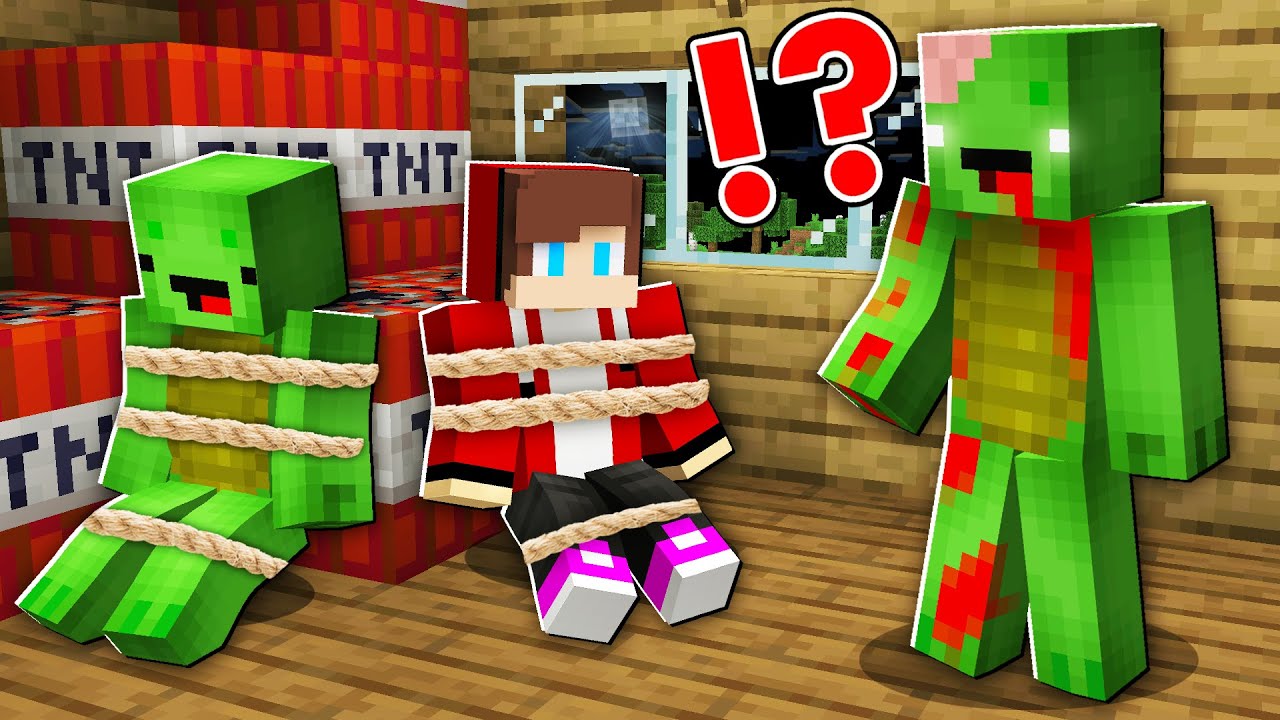 Why ZOMBIE Mikey KIDNAPPED Mikey and JJ in Minecraft ? - (Maizen) - YouTube