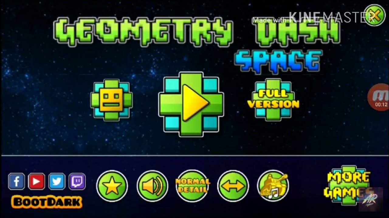 Geometry Dash Space (By: Boot-Dark) - YouTube