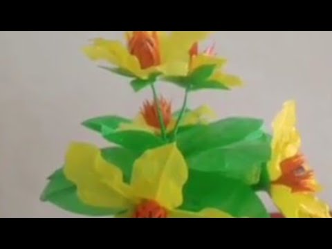 tutorial on how to make simpur flowers (a typical flower of Brunei ...