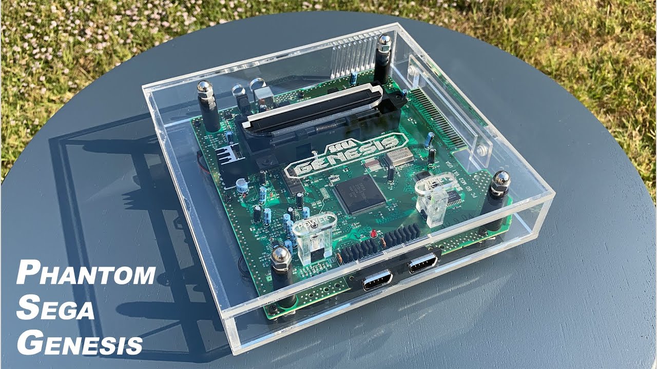 Phantom Sega Genesis - Acrylic case console - YouTube