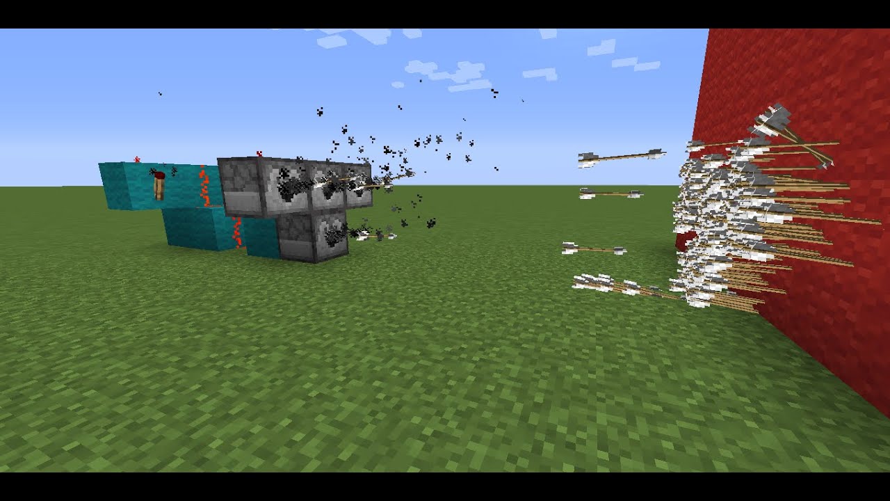 How To Make A Rapid-Fire Machine Gun In Minecraft - YouTube