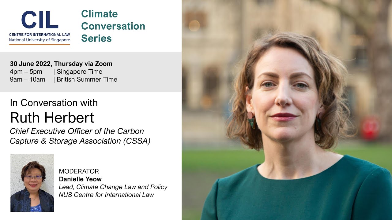 CIL Climate Conversation Series with Ruth Herbert, CEO, Carbon Capture ...