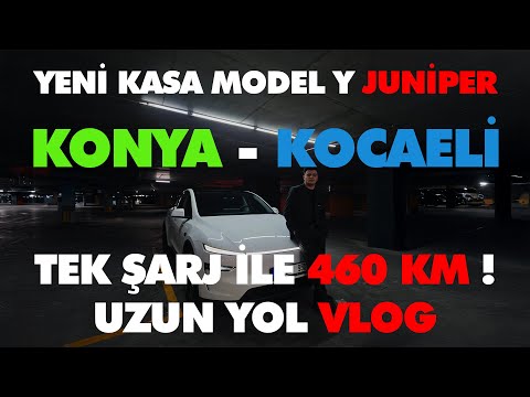 YENİ MODEL Y JUNIPER LR UZUN YOL VLOG VE İNCELEME - TEK ŞARJ İLE 460KM !