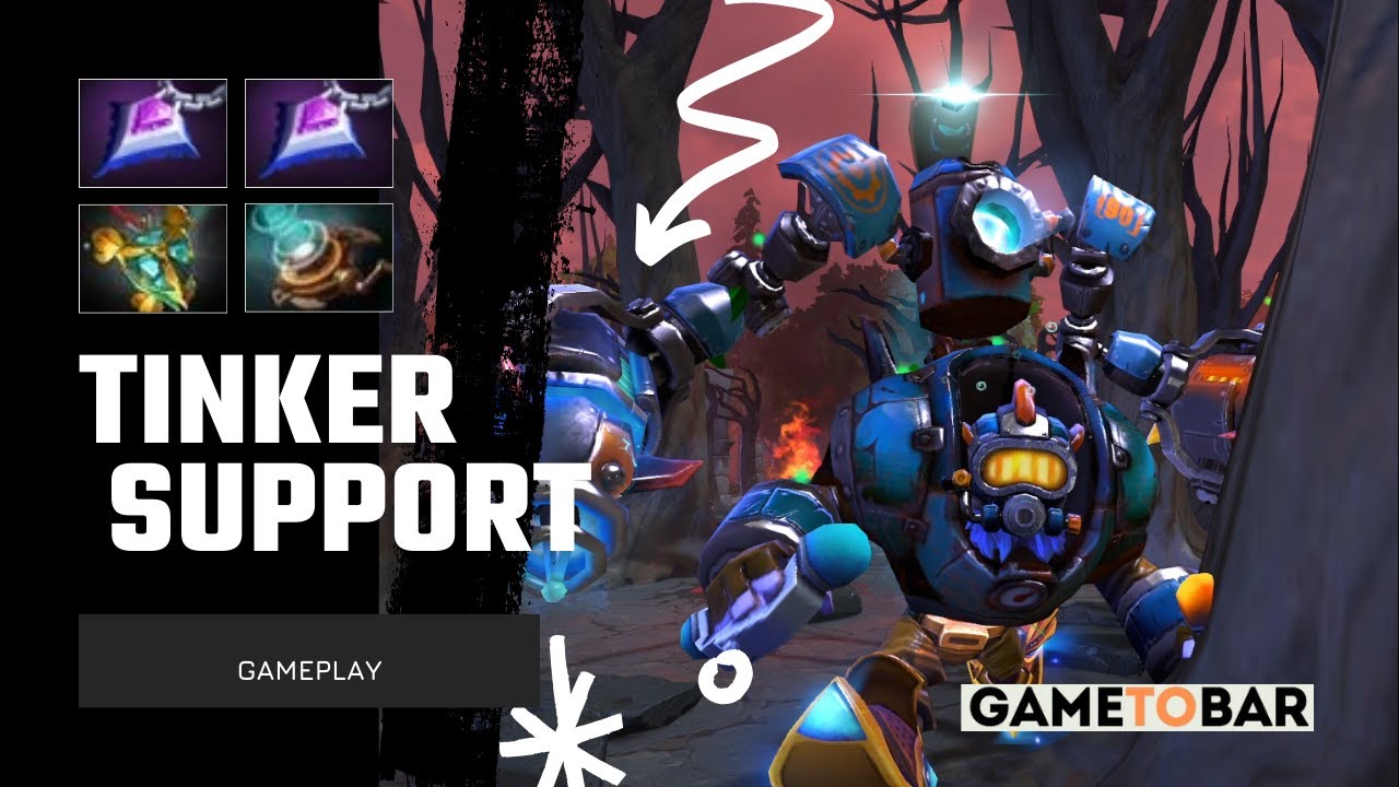 Tinker Support - Dota2 Gameplay - YouTube