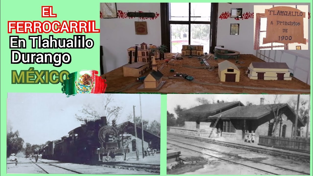 El Ferrocarril Y La Estación Del Tren En Tlahualilo Durango México Y ...