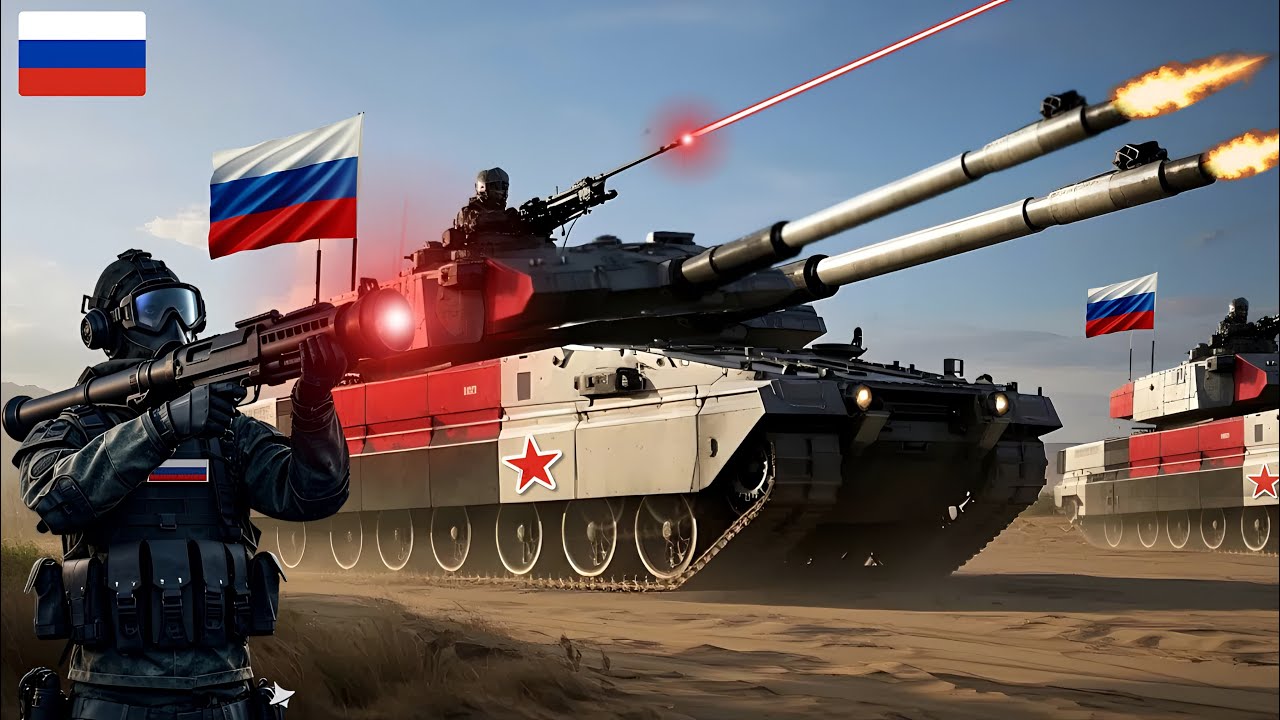 Ambush! Russian Super-Advanced Laser Tank Successfully Bombards 300 ...