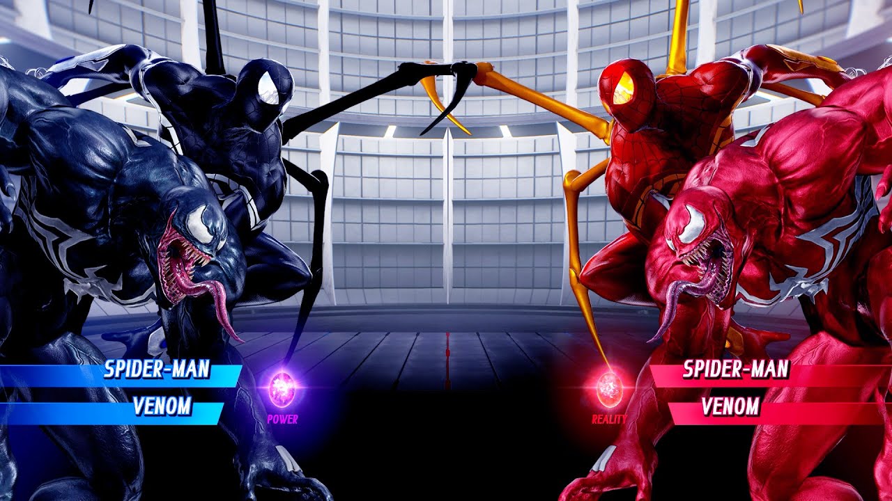 Spiderman & Venom vs Spiderman & Venom (Very Hard) - Marvel vs Capcom ...