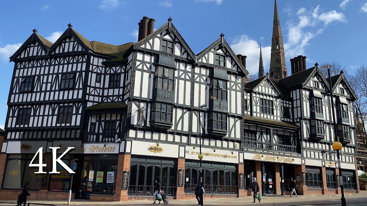4K Ultra HD | COVENTRY - UNITED KINGDOM | Walking around the city POV ...