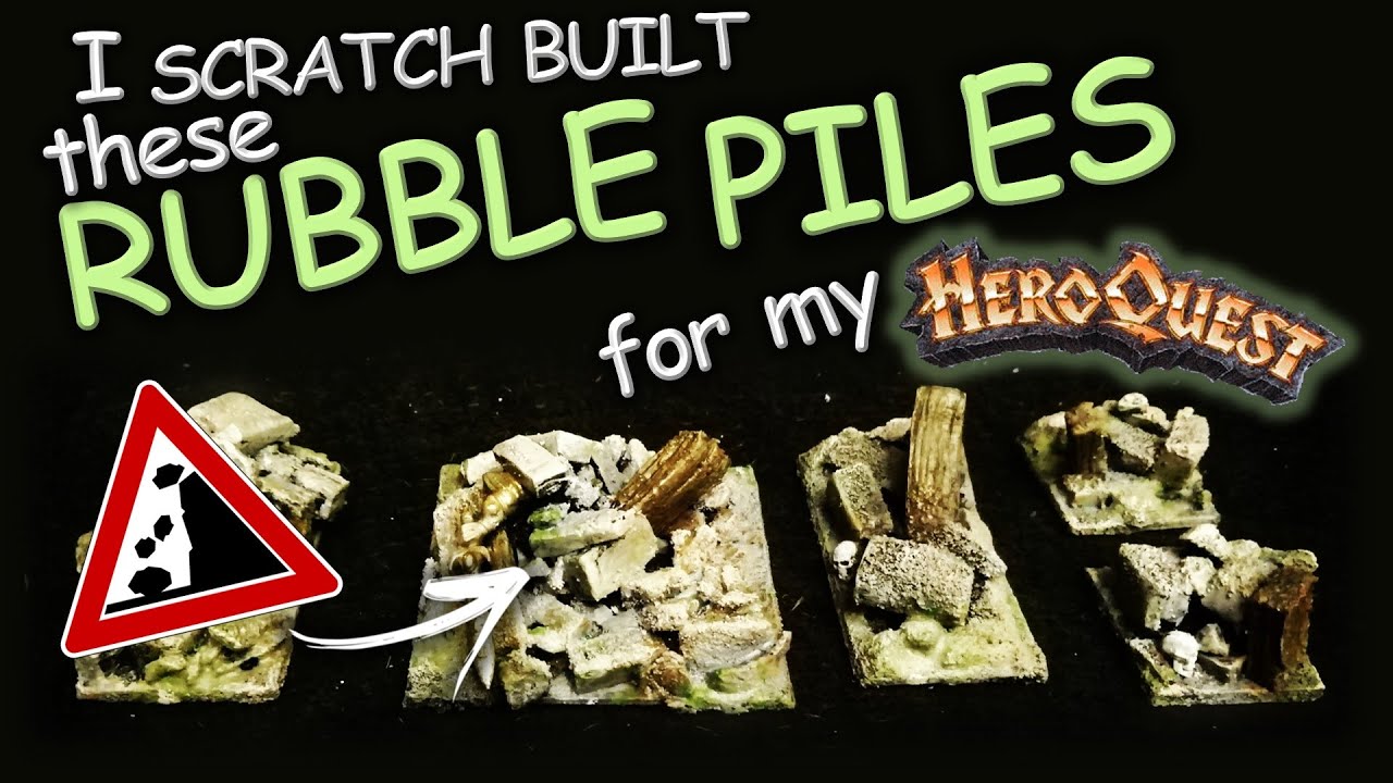 Crafting tabletop terrains for D&D |DIY RUBBLE PILES! - YouTube