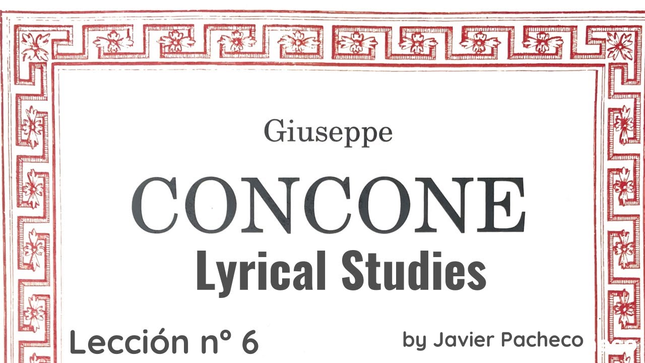 Lección n° 6: Concone Estudio 9 y 10. - YouTube