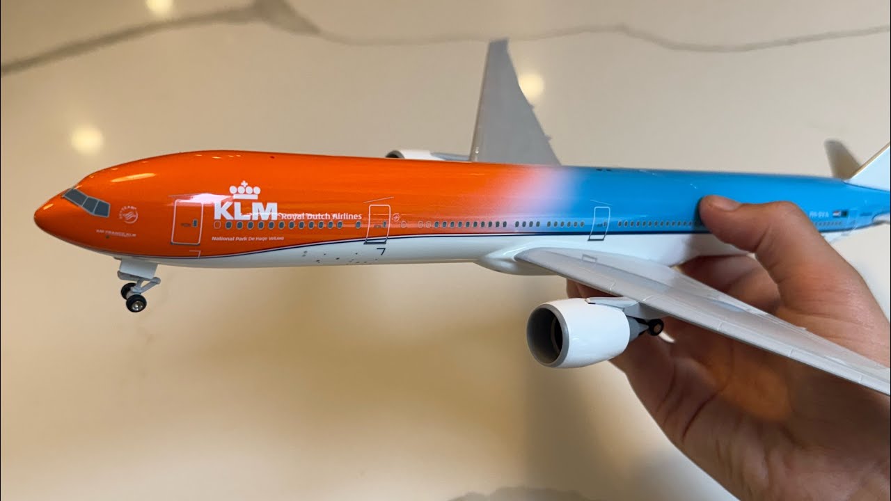 Unboxing The Brand New KLM 777-300ER Orange Pride Livery | 1:200 Model ...