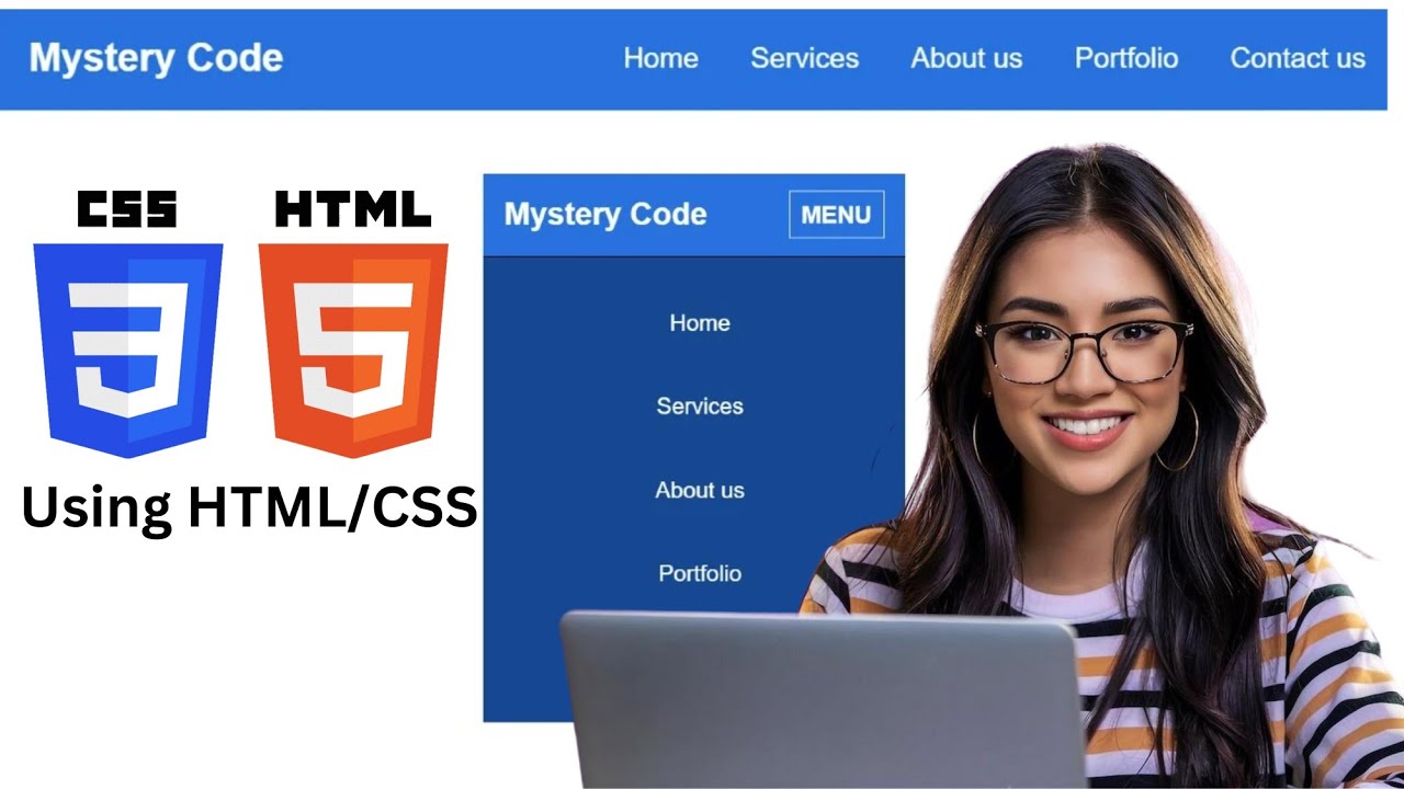 How to Create a Navigation bar using Html and CSS | Website Header ...
