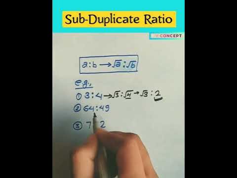 sub-duplicate Ratio #ssc #mathtips #ratio - YouTube