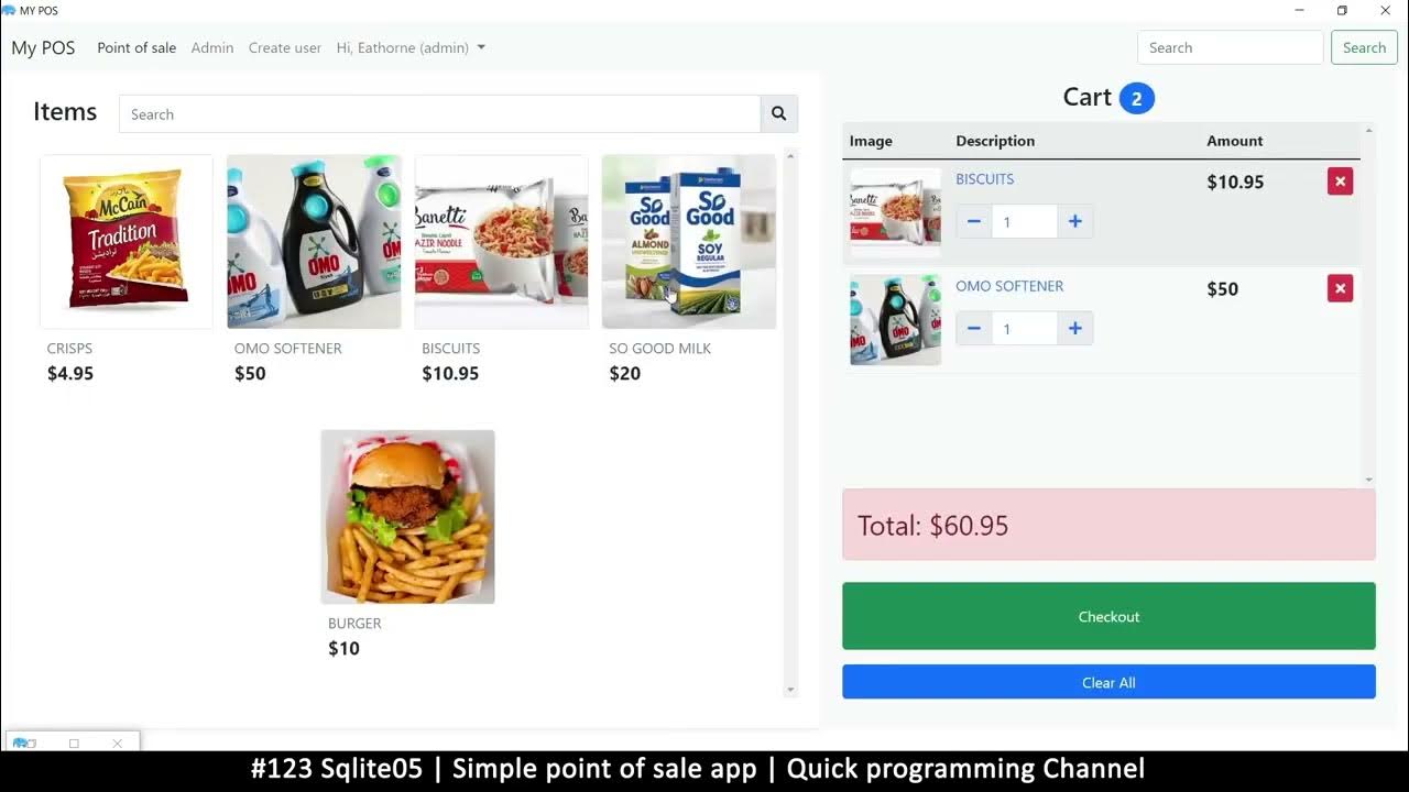 #123 Sqlite05 | Simple point of sale app in php & javascript | Quick programming tutorial - YouTube