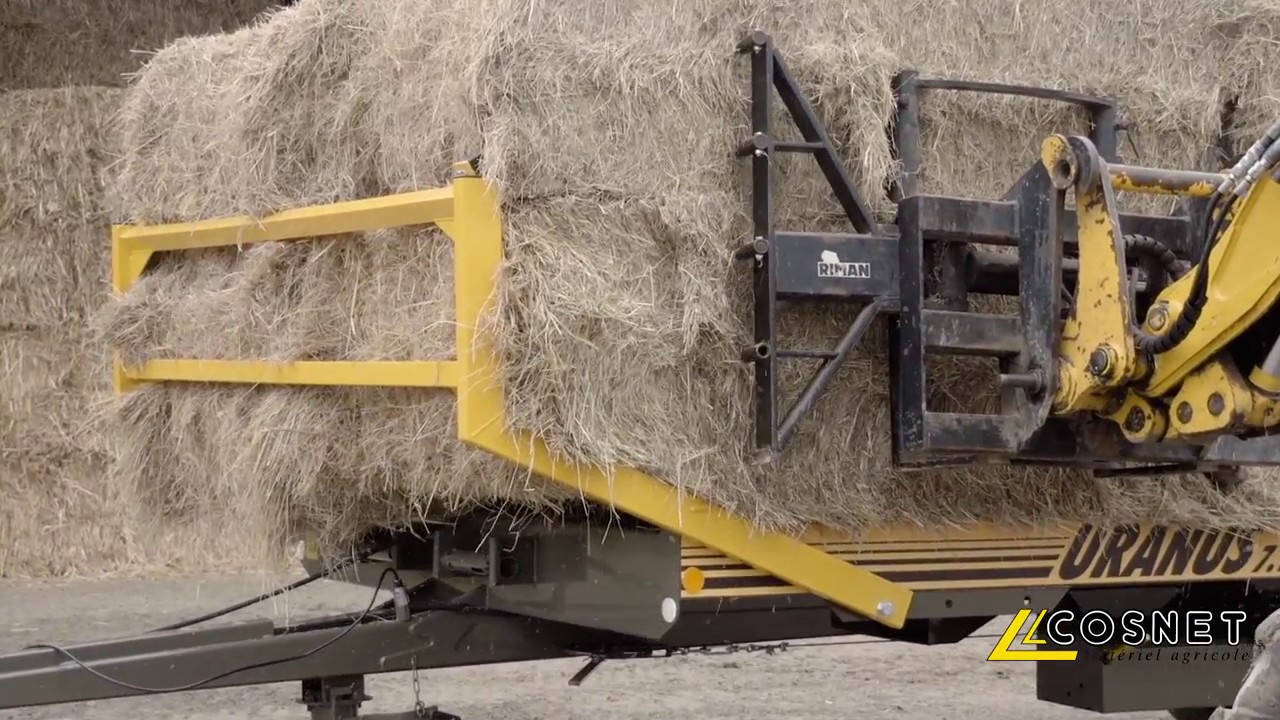 Cosnet agricole - Plateau fourrager semi-porté URANUS SPE - YouTube